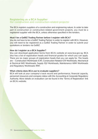 Guidebook Government Procurement Guide For SMEs | PDF