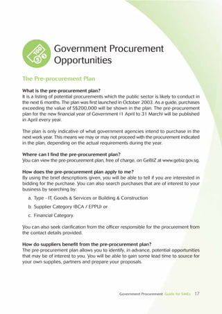 Guidebook Government Procurement Guide For SMEs | PDF
