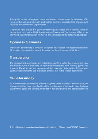 Guidebook Government Procurement Guide For SMEs | PDF