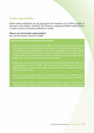 Guidebook Government Procurement Guide For SMEs | PDF