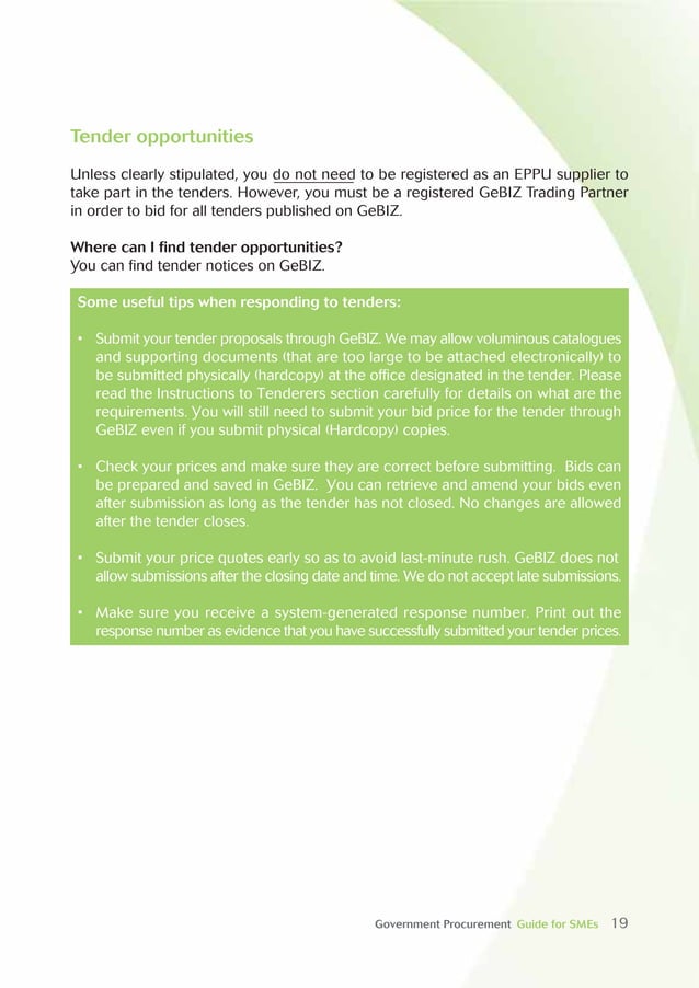 Guidebook Government Procurement Guide For SMEs | PDF