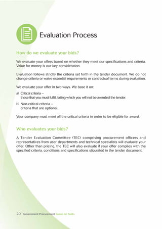 Guidebook Government Procurement Guide For SMEs | PDF