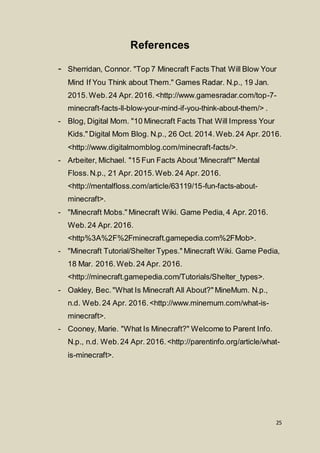 Minecraft Guidebook | DOCX