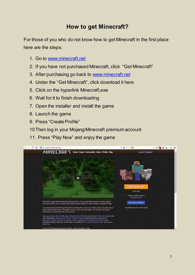 Minecraft Guidebook | DOCX