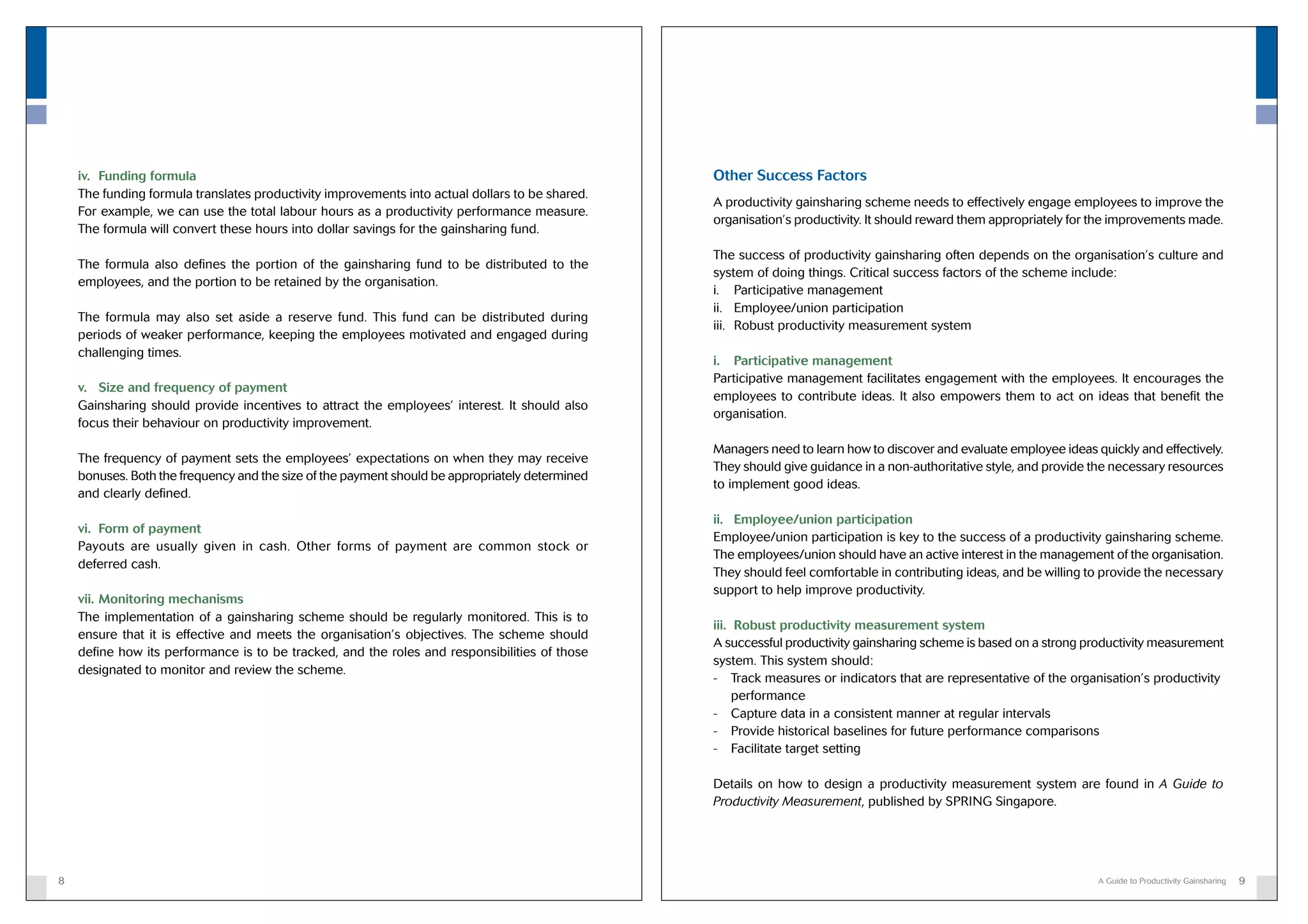 Guidebook productivity gainsharing | PDF