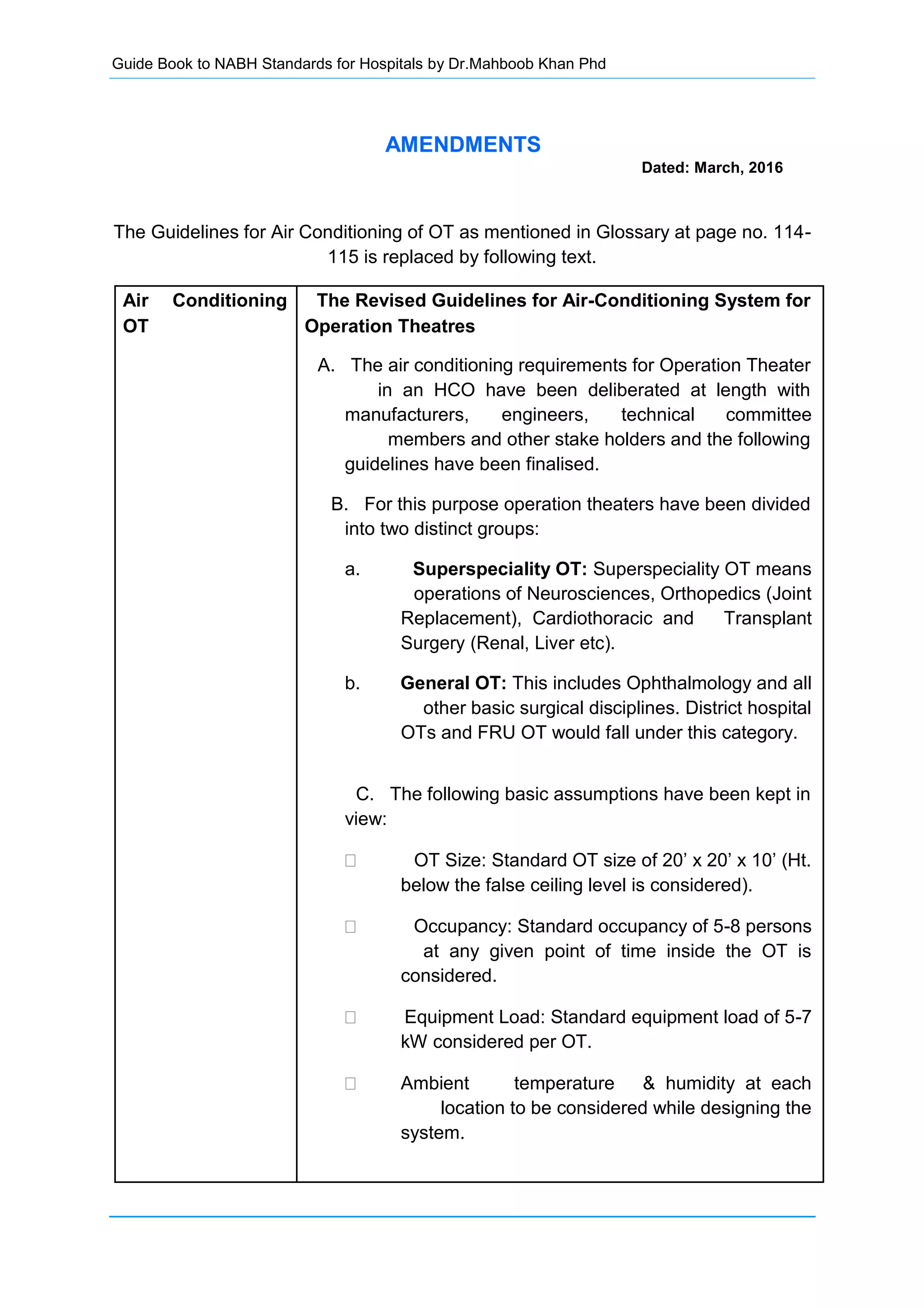 Guide Book to NABH Standards for Hospitals by Dr.Mahboob Khan Phd | PDF