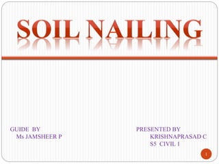 SOIL NAILING | PPTX