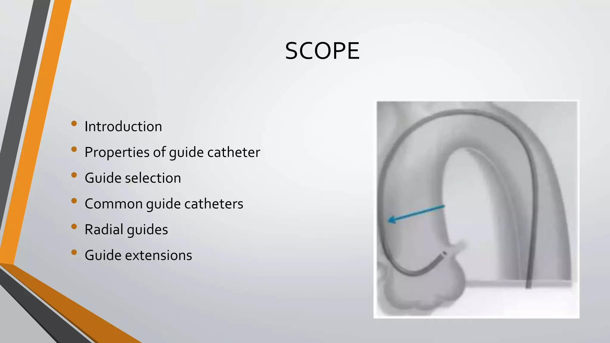 Guide catheters in coronary intervention | PPTX