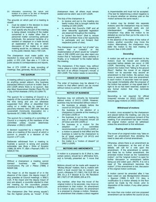 A GUIDE TO NSW LOCAL COUNCIL MEETINGS | PDF