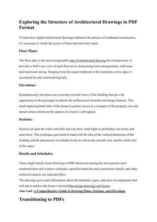 Guide Complete Set of Residential Architectural Drawings PDF | PDF