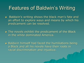 Research Design/Outline on James Baldwin | PPT