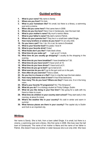 Guided writing | PDF