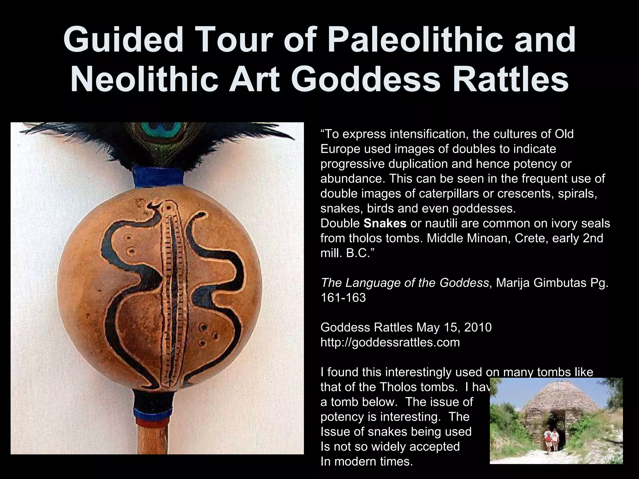 Guided Tour Of Paleolithic And Neolithic Art Goddess | PPT