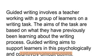 Guided and free writing | PPTX