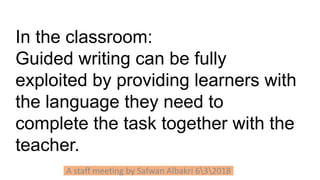Guided and free writing | PPTX