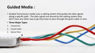 Guided and unguided media | PPTX
