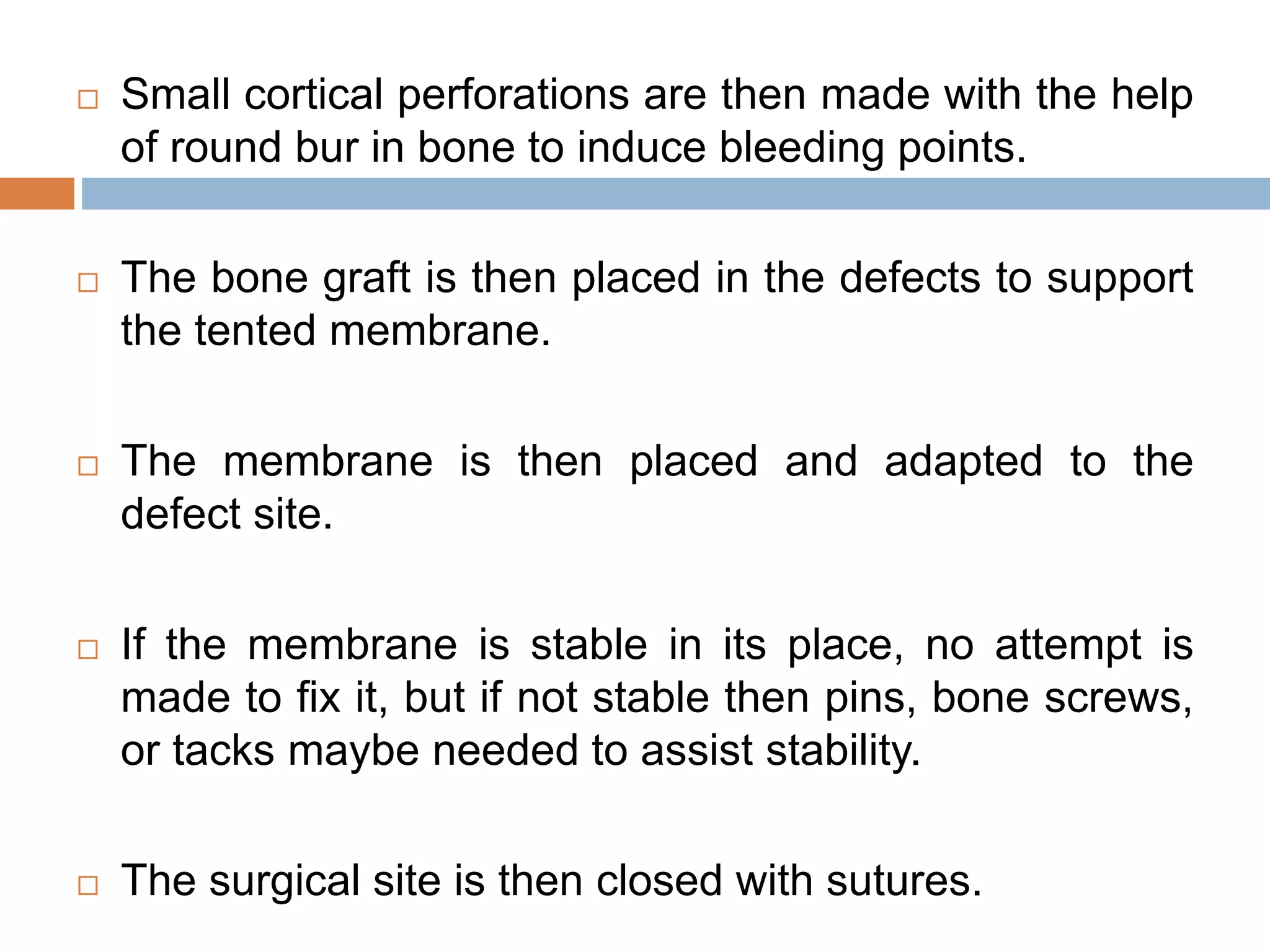 Guided bone regeneration | PPTX