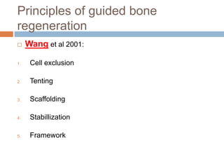 Guided bone regeneration | PPTX
