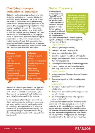 Guided Discovery for Language Instruction | PDF