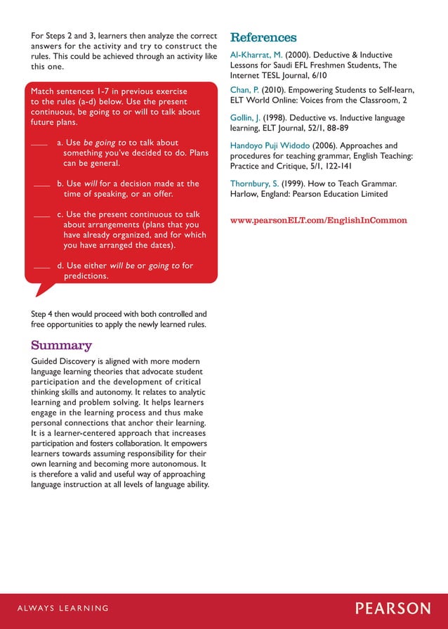 Guided Discovery for Language Instruction | PDF