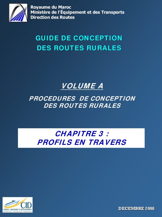 Guide de conception des routes version finale