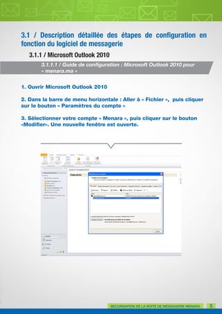 Guide paramétrage client messagerie internet Maroc Telecom | PDF