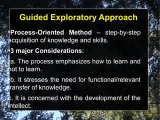 Guided exploratory approach | ODP