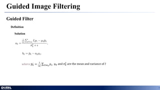 Guided image filter | PPTX