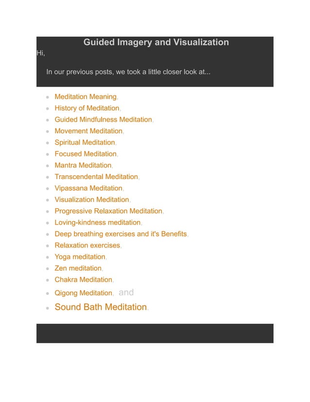 Guided Imagery and Visualization.pdf | 3-D Graphics | Computer Software ...
