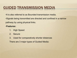 Guided Transmission Media | PPTX