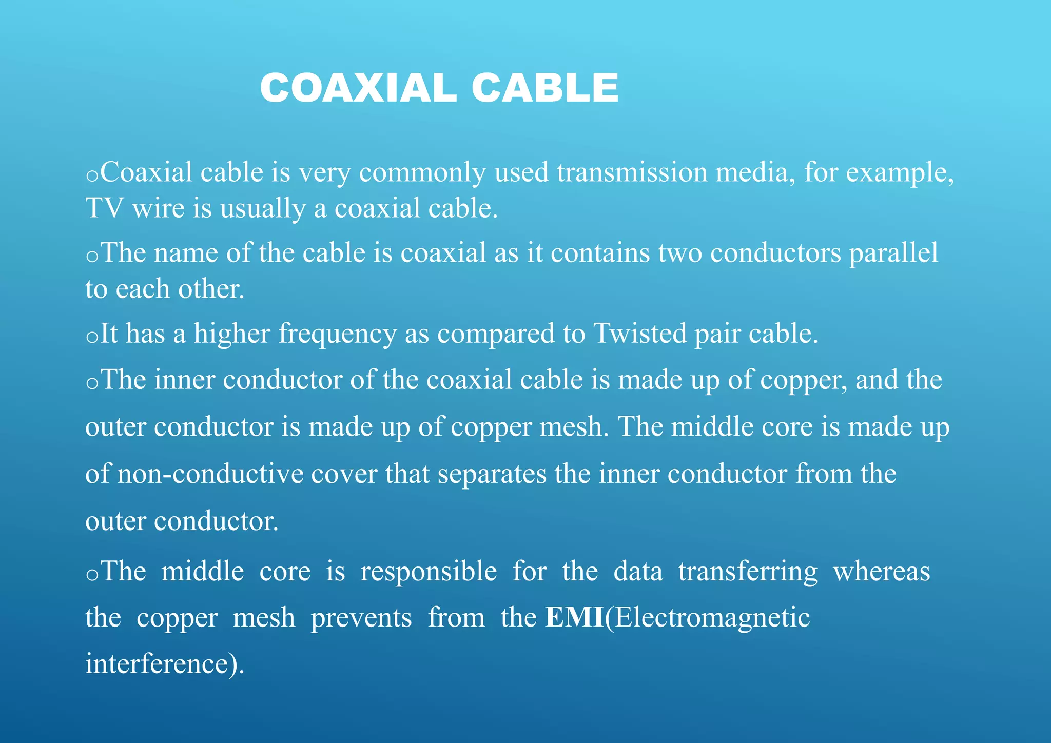 Guided media Transmission Media | PPT