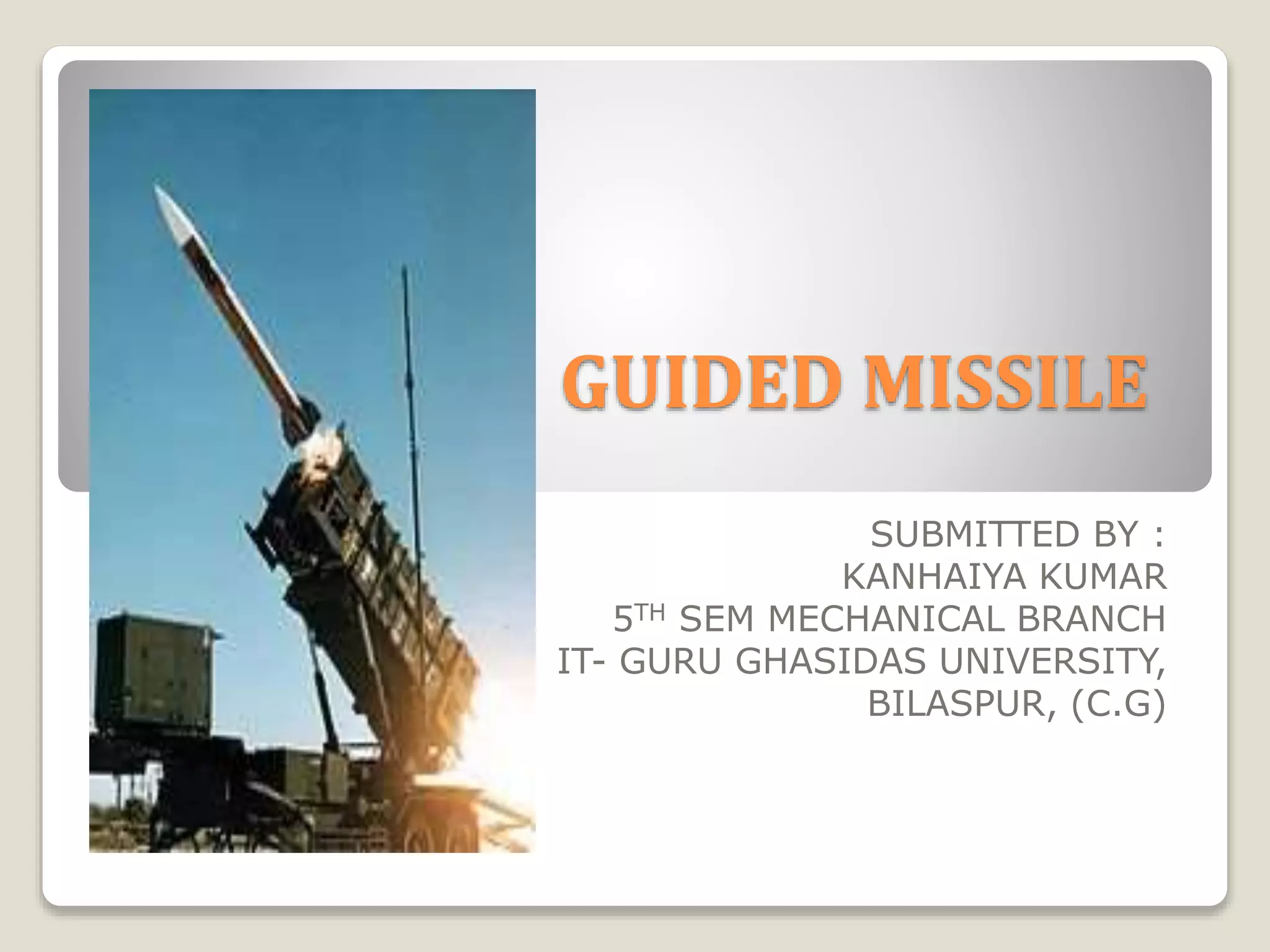 Guided missile | PPTX
