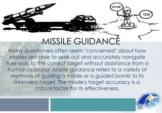 Guided missiles | PPTX