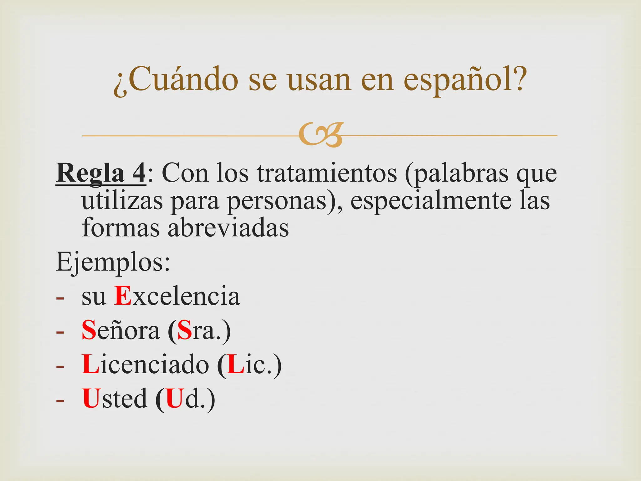 Guía para el correcto uso de mayúsculas en español | PPT