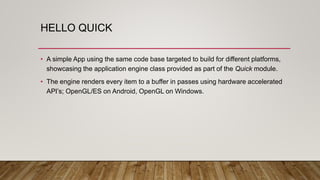Guided overview of software frameworks qt framework | PPT