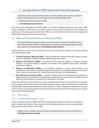 Informing Program Performance with Technical Performance Measures (TPMs) | PDF
