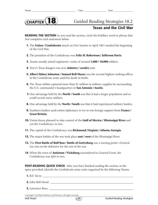 Guided reading 18.2 | PDF