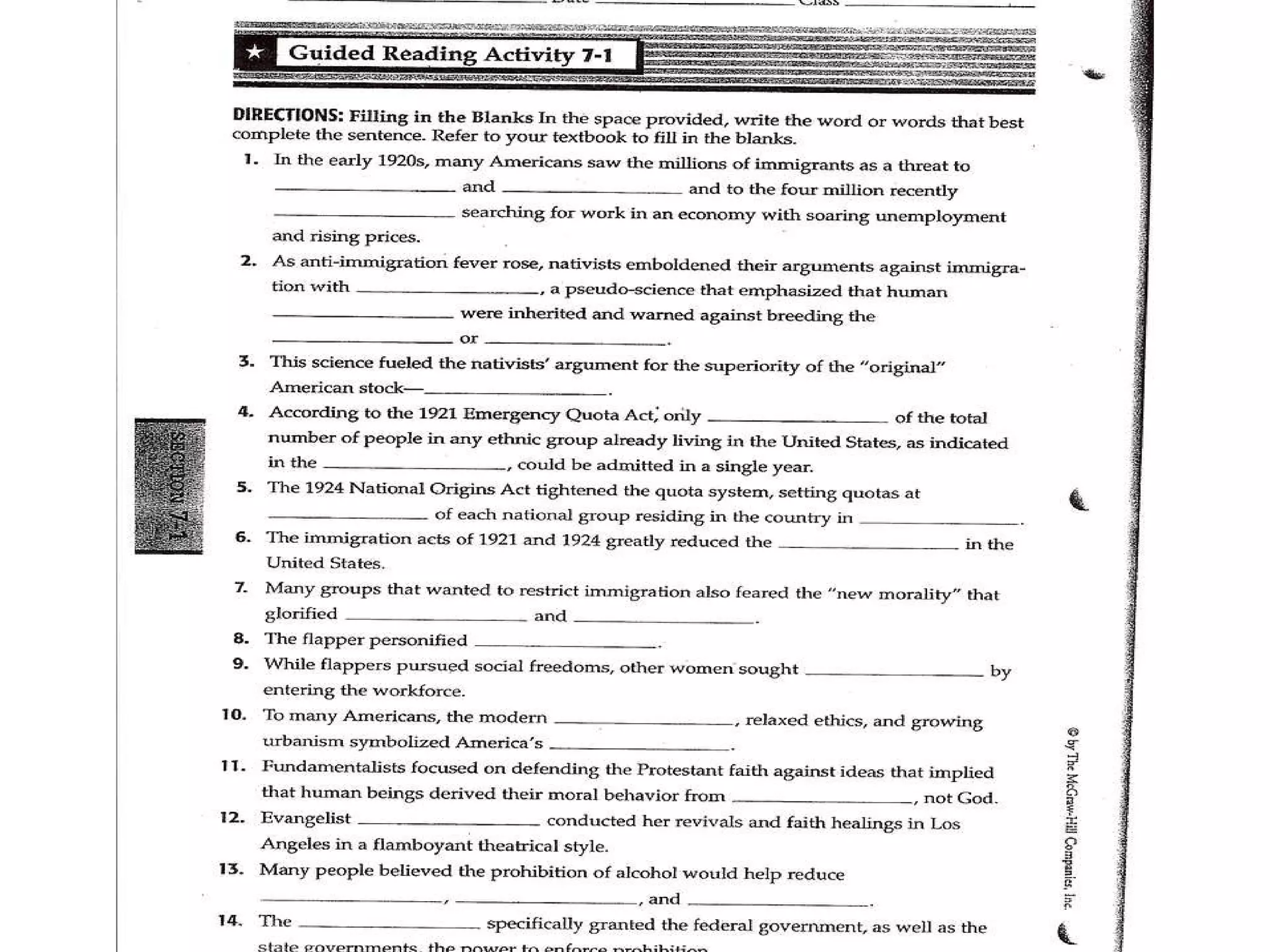 USH Guided Reading 7 | PPT