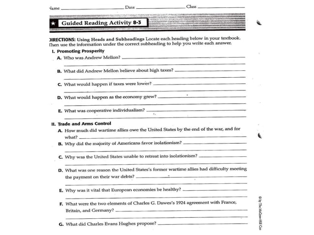 Ush Guided Reading Chapter 8 Ppt 