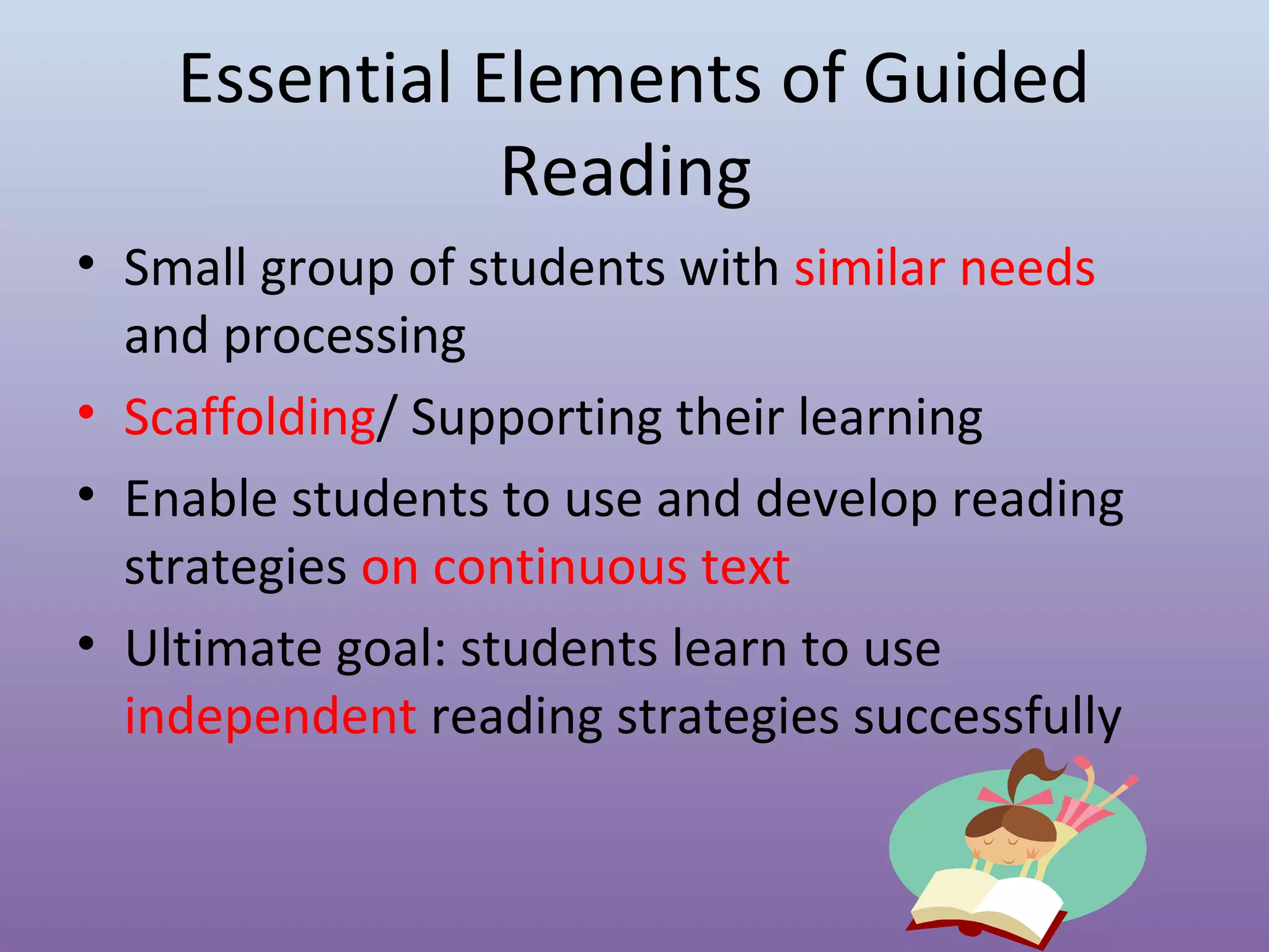 Guided reading in the Elementary | PPT