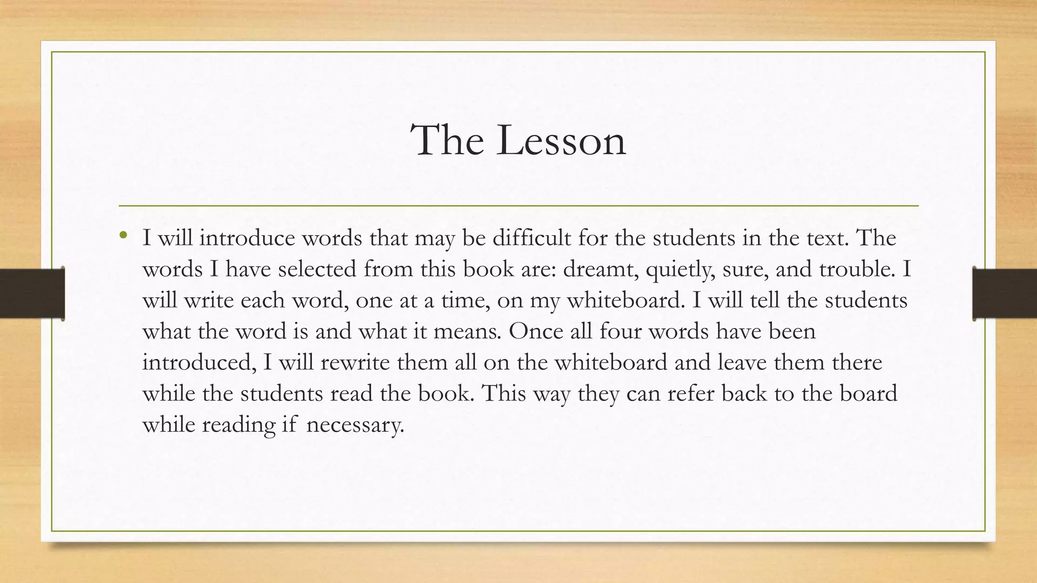 Guided reading lesson plan | PPT