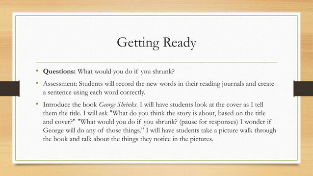 Guided reading lesson plan | PPT