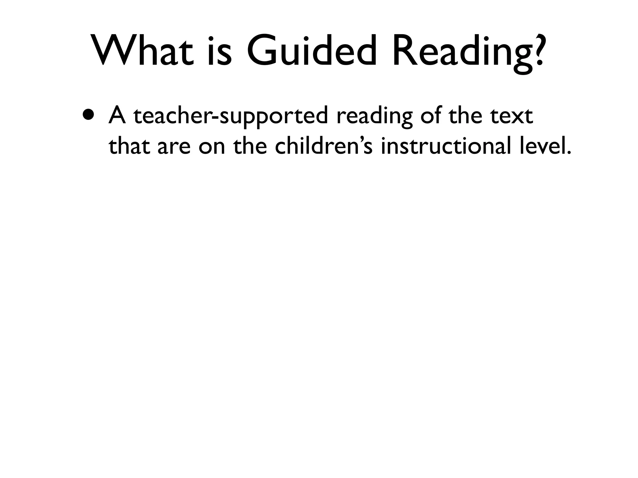 Guided reading ppt | KEY