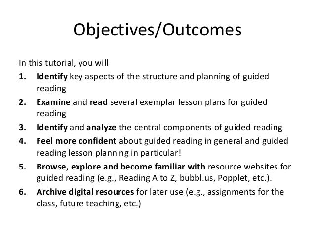 Guided Reading Tutorial