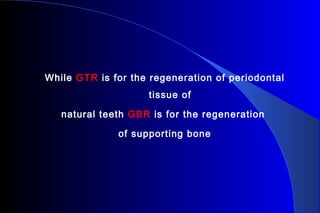 Guided tissue regeneration in endodontics | PPT