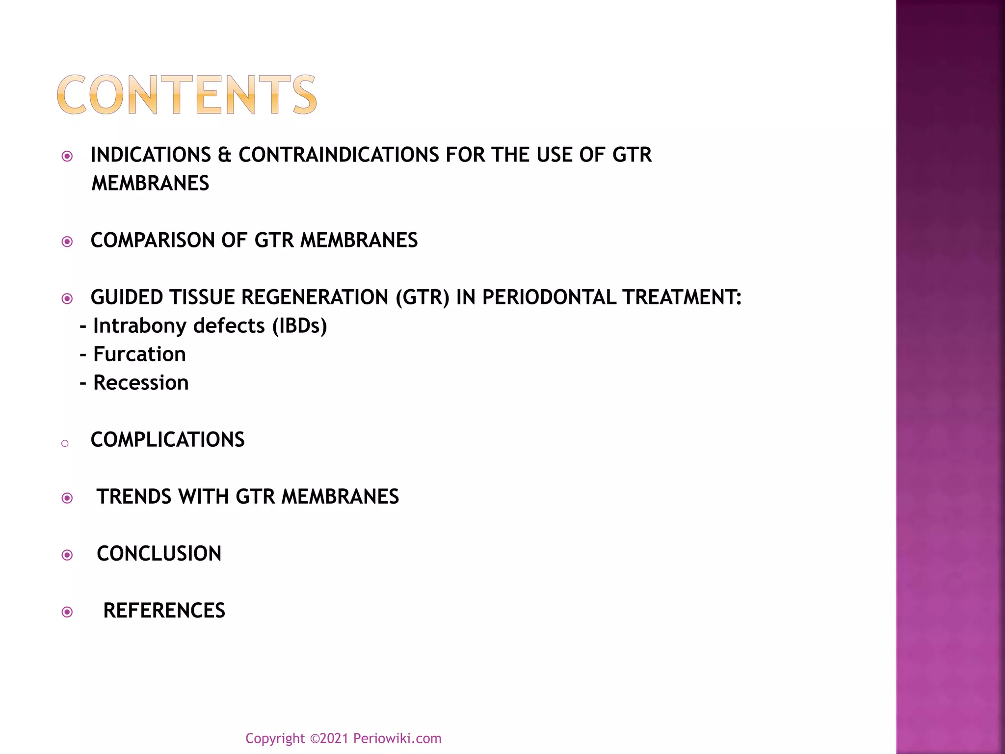Guided tissue regeneration | PPTX