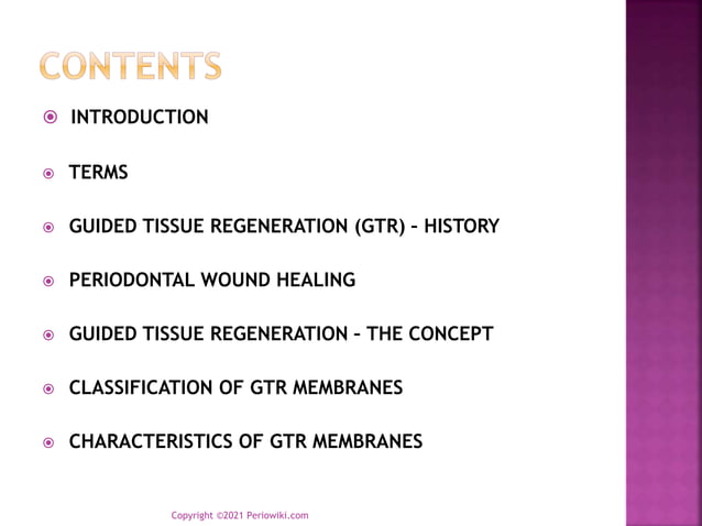 Guided tissue regeneration | PPTX | Dental Health | Diseases and Conditions
