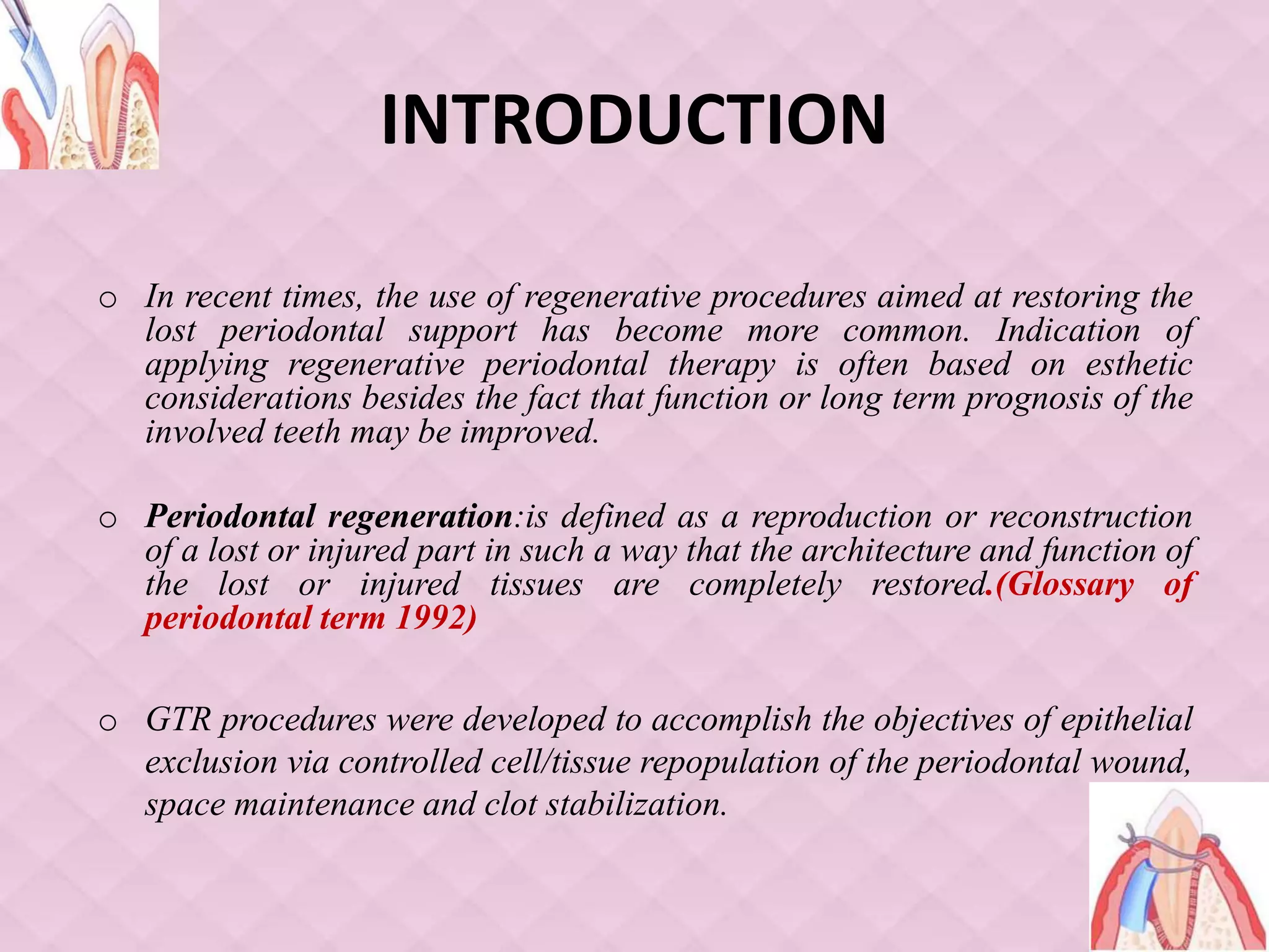 "GUIDED TISSUE REGENERATION" | PPTX