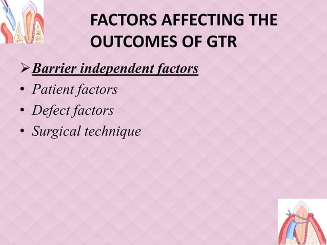 "GUIDED TISSUE REGENERATION" | PPTX | Dental Health | Diseases and Conditions