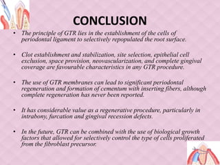 "GUIDED TISSUE REGENERATION" | PPTX